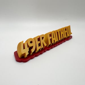 49er Faithful Desk Display - Etsy