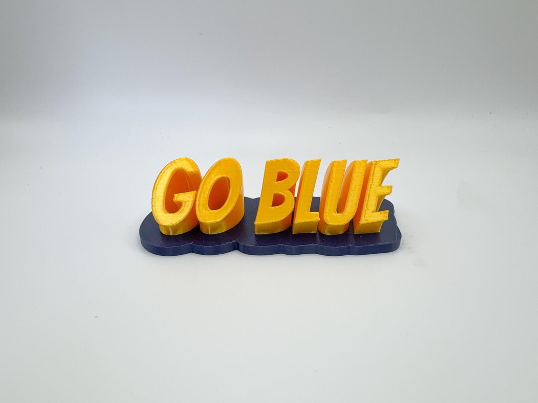 University of Michigan "go Blue" Desk Display - Etsy
