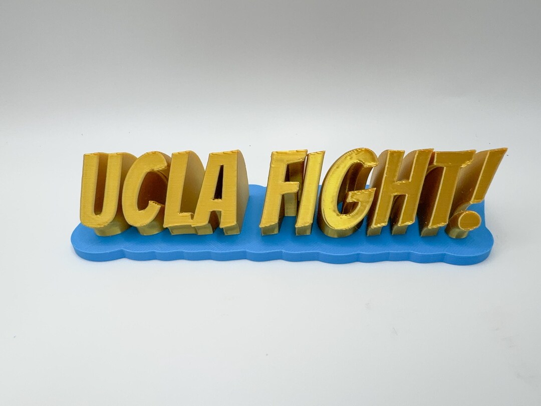 Bruins "ucla Fight!" Desk Display - Etsy