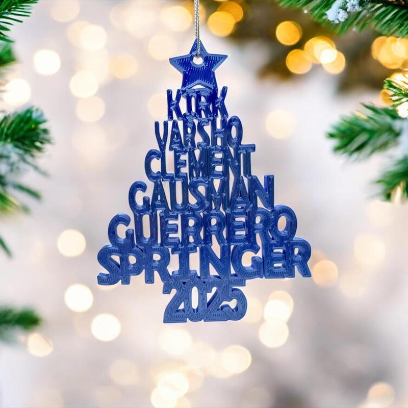 3d Printed Blue Ornament - Etsy Canada