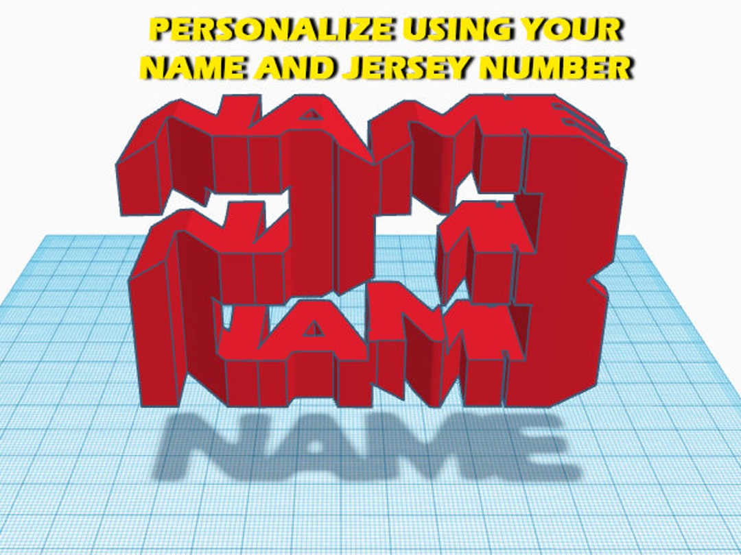 Cool 3D Printed Custom Player Designs Using Your Name and Jersey Number ...