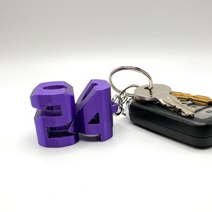 Kobe Bryant #8 & #24 Keychain - Etsy