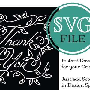 SVG Thank You Cut Out Card - Etsy
