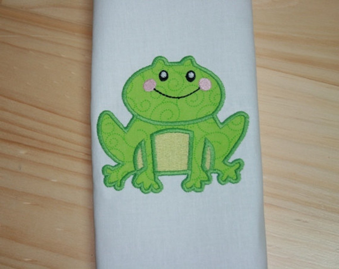 Simple Frog Applique Pattern | Etsy