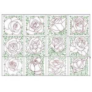 Lovely Rose Blocks Collection - Etsy