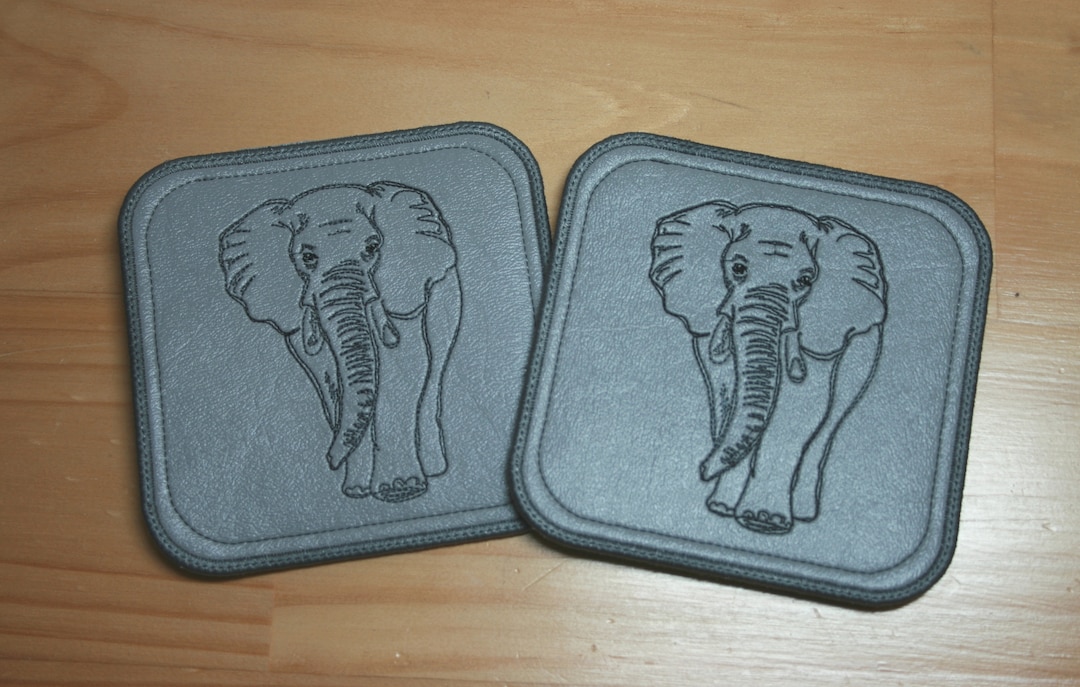 Elephant Vinyl Coasters, 4 Inch, Wildlife Decor, Gift, Stocking Stuffer ...