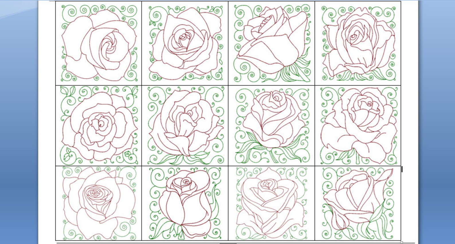 Lovely Rose Blocks Collection - Etsy