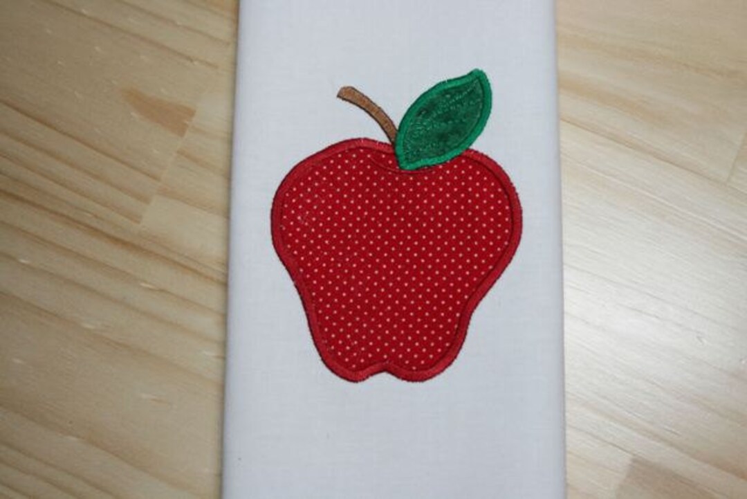 Simple Apple Applique Pattern - Etsy