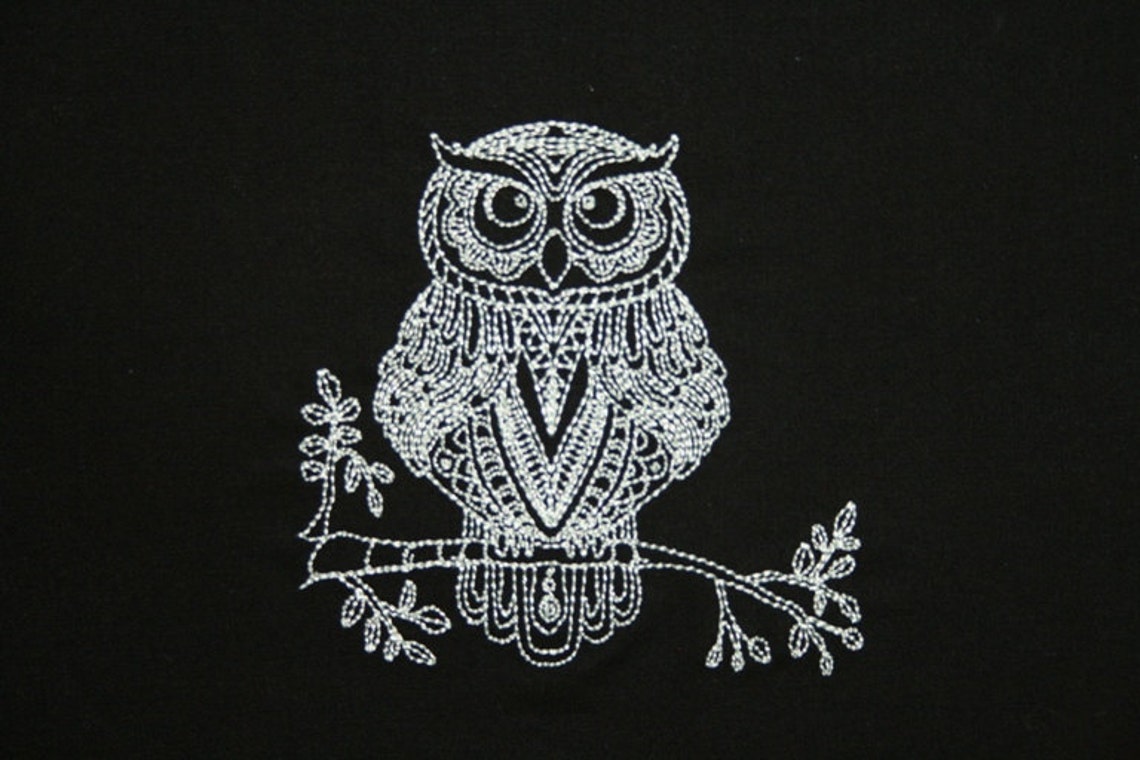 Abstract Owls Brownwork Collection | Etsy