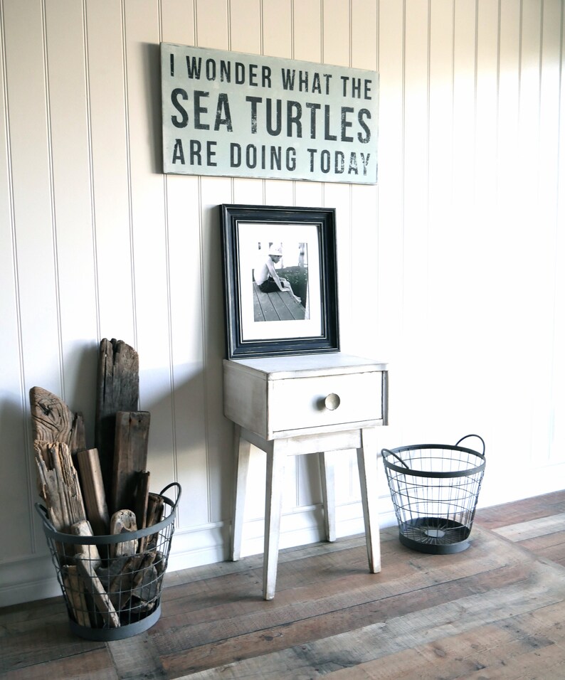 Meet Me Bye the Sea Sea Turtle Wonder Nautical Beach Sign - Etsy