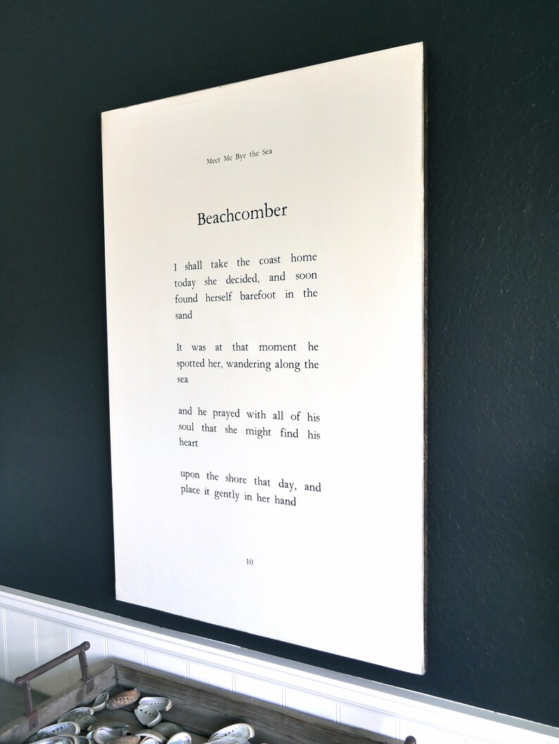 Meet Me Bye the Sea Beachcombers Prayer - Etsy