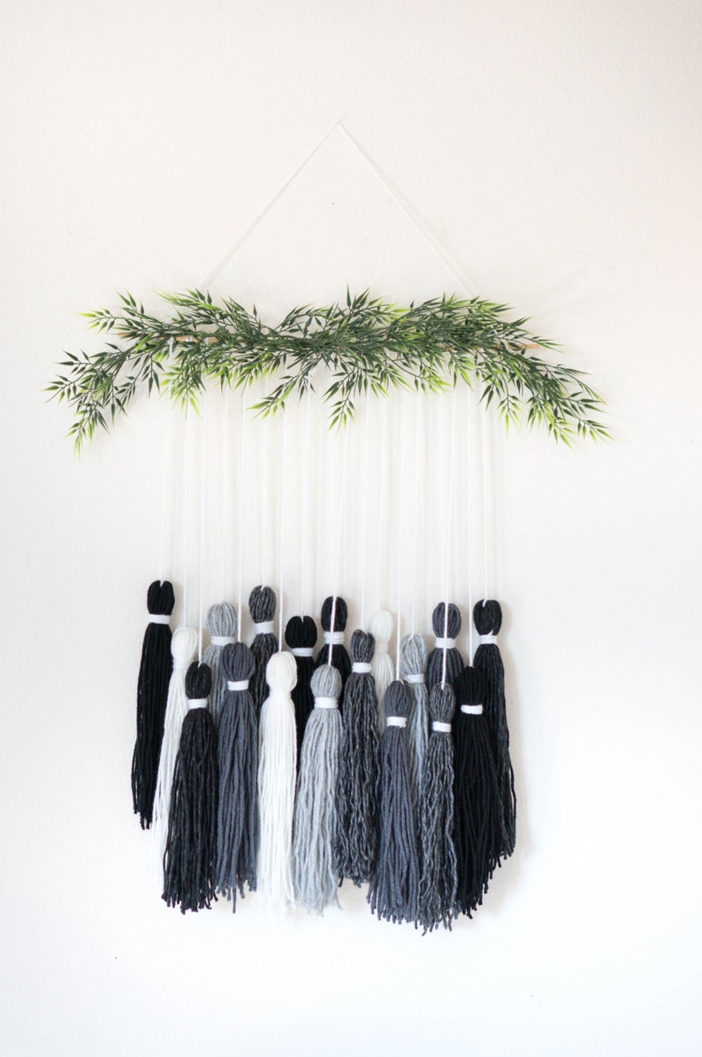 Custom Tassel Tapestry Wall Hanging Yarn Hanging Wall Art Etsy