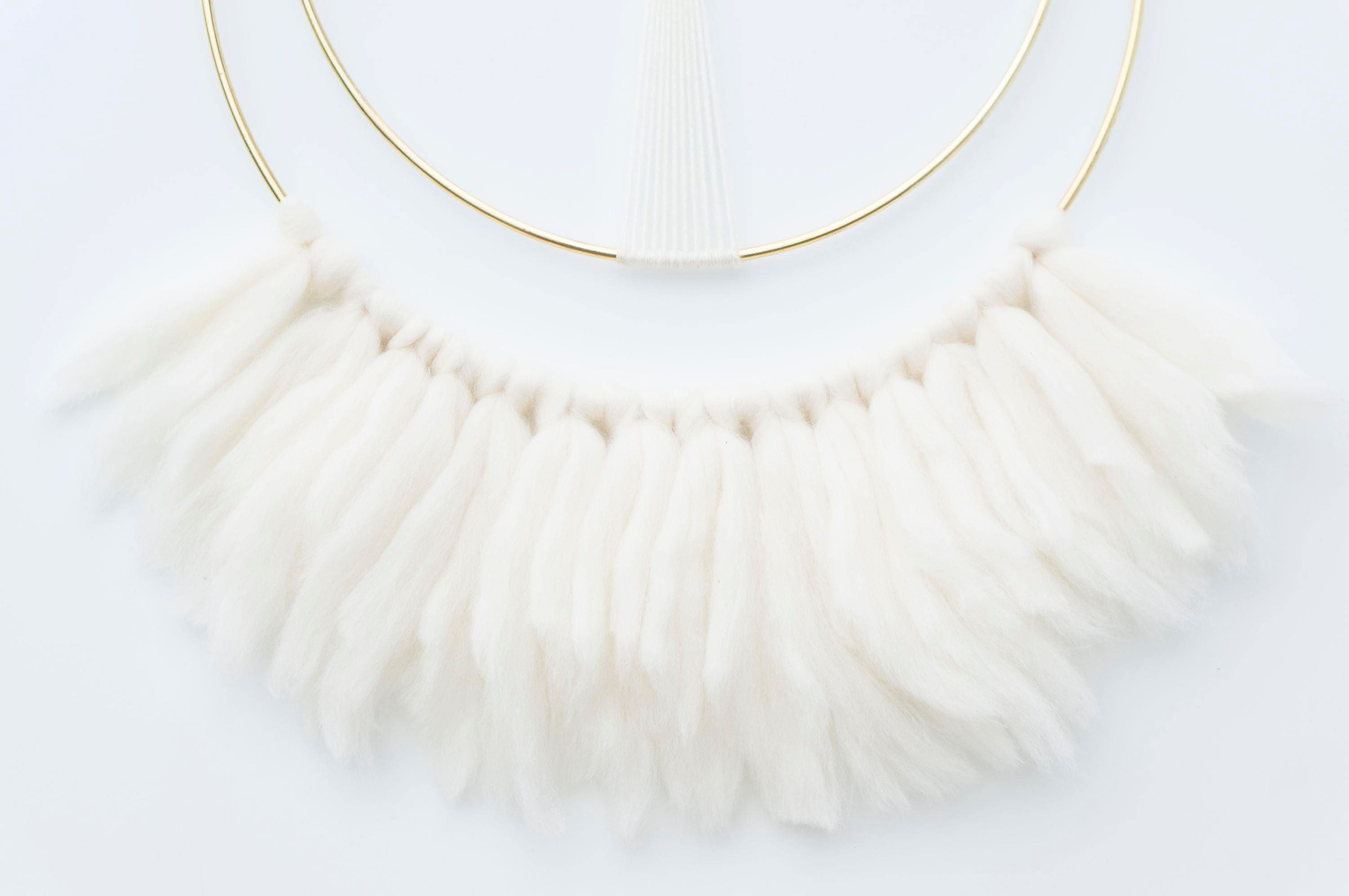 Geometric Wall Hanging in Ivory Fringe / Tapestry / Dream - Etsy