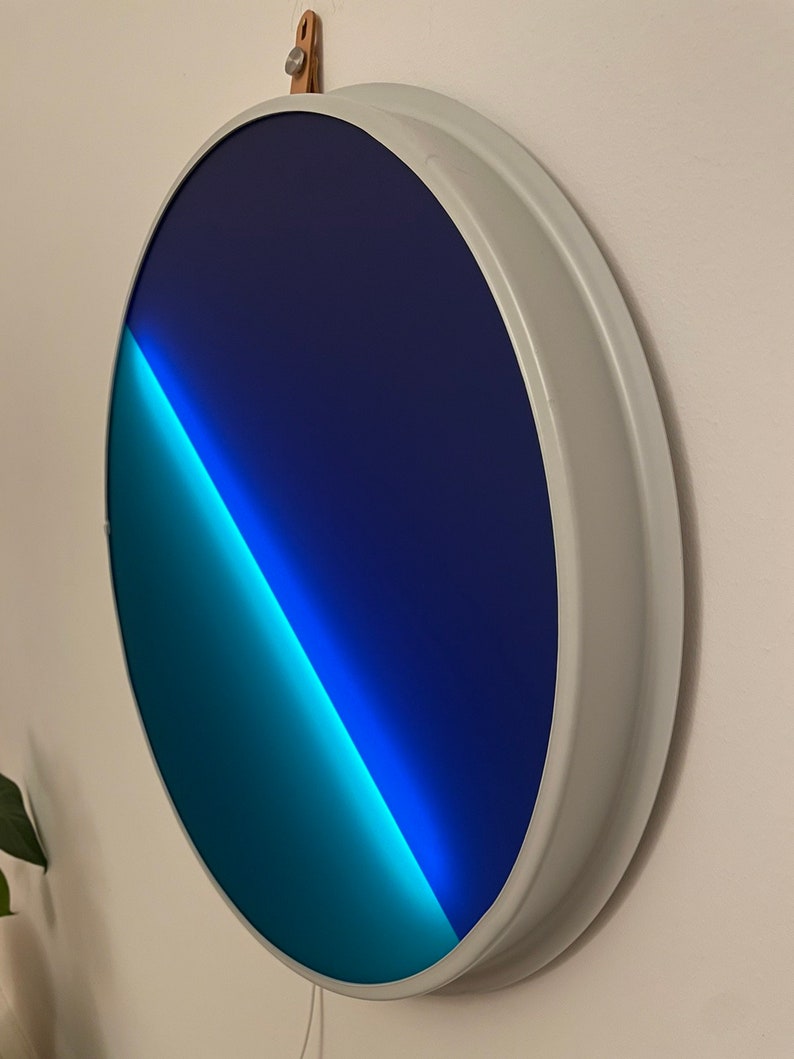 Alteray Round-geometric Abstract Light Art - Wall Lamp - LED Light Box ...