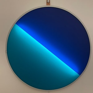 Alteray Round-geometric Abstract Light Art - Wall Lamp - LED Light Box ...