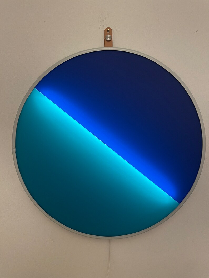 Alteray Round-geometric Abstract Light Art - Wall Lamp - LED Light Box ...