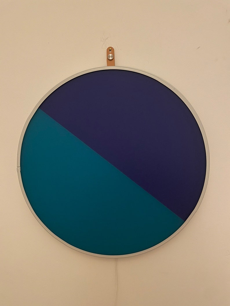 Alteray Round-geometric Abstract Light Art - Wall Lamp - LED Light Box ...