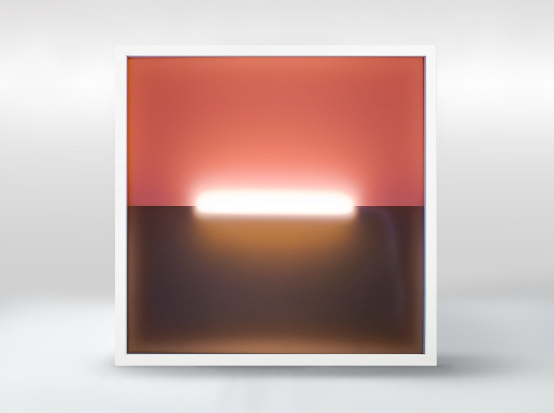 Geometric Abstract Light Art - Wall Lamp - LED Light Box - Frosted ...