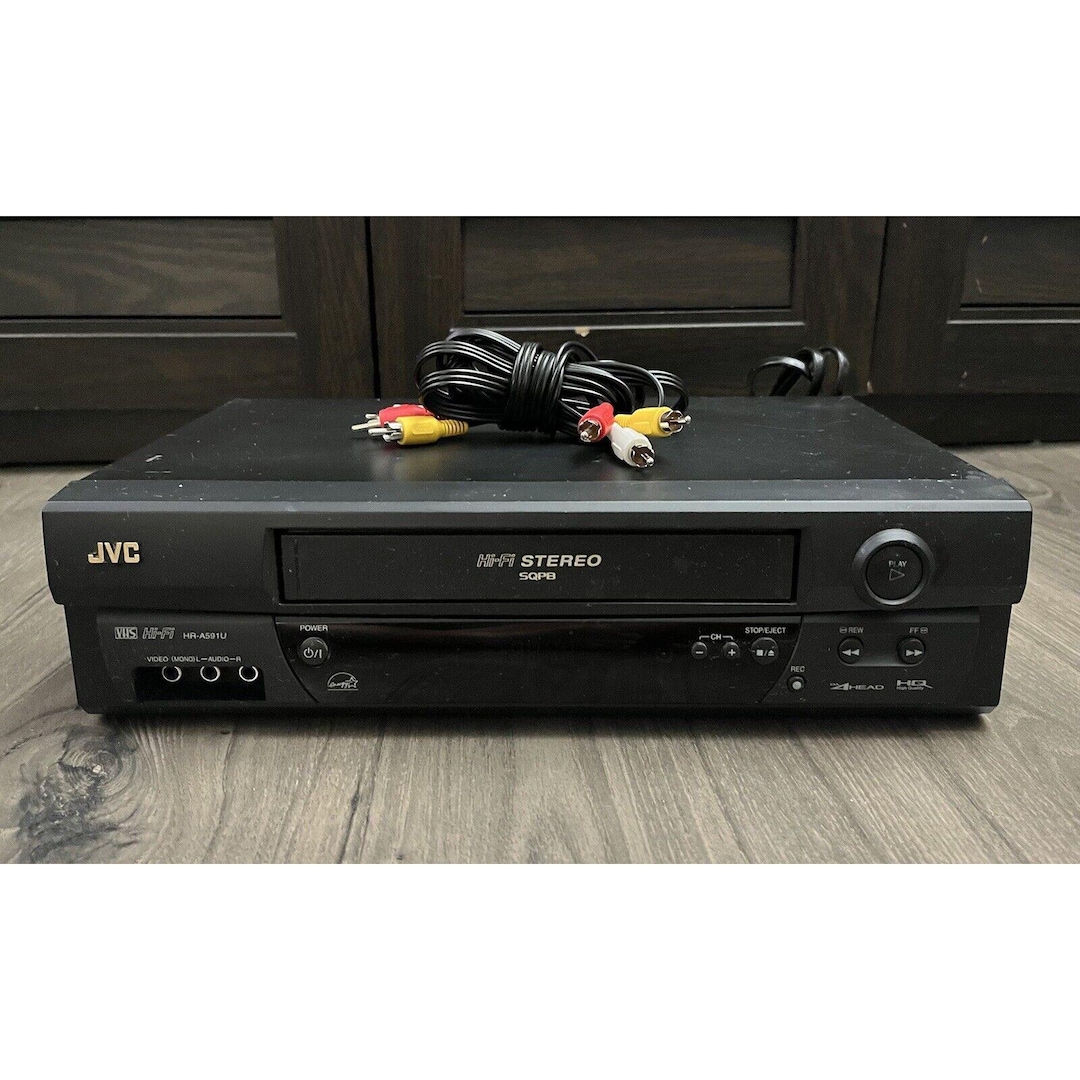 JVC 4-head VCR HR-A591U Hi-fi Vhs Videocassette Recorder Player Tested ...
