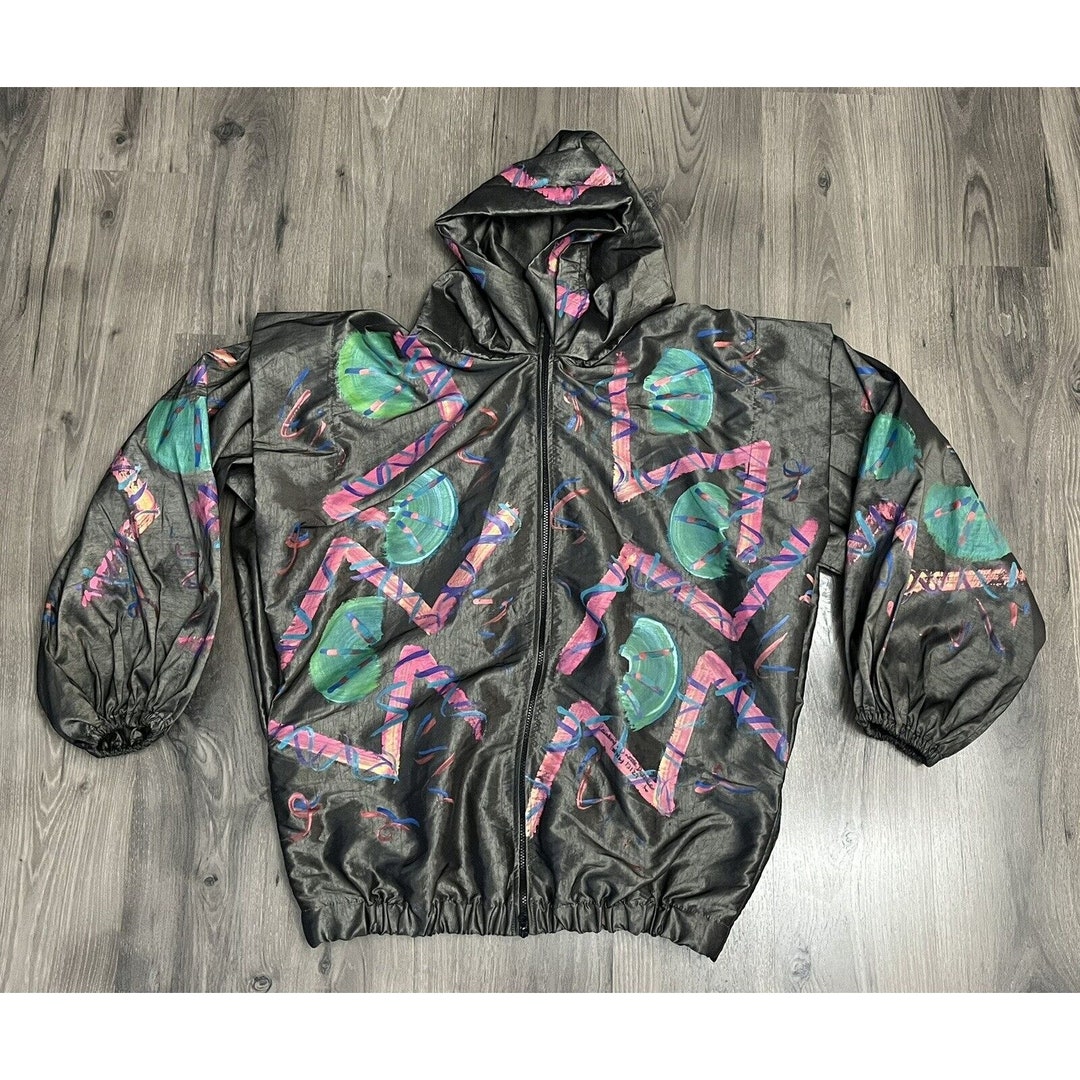 Vintage 80s Ann Original Seattle Hand Painted Jacket Oversized - Etsy