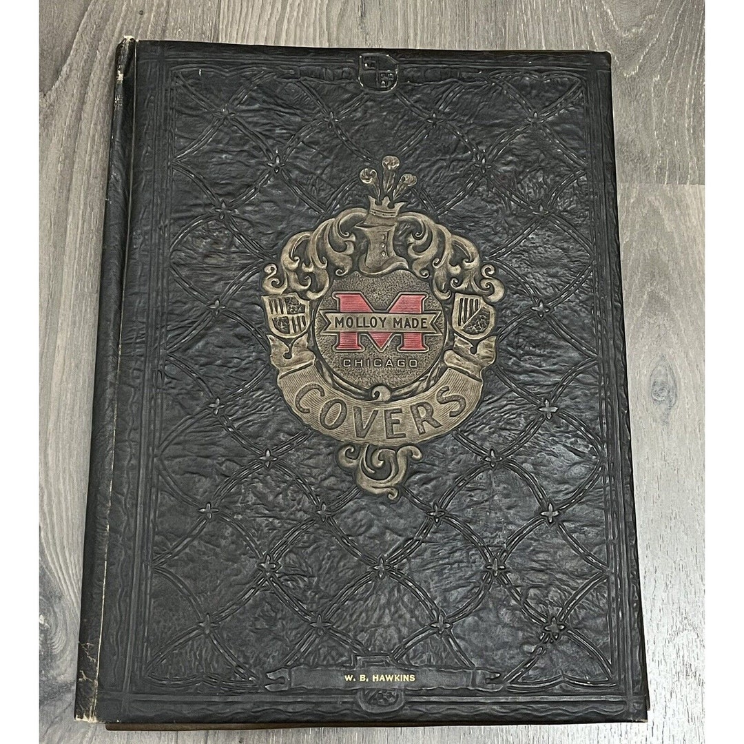 Vintage Molloy Made Chicago Covers Leather Embossed Book Cover W.B ...