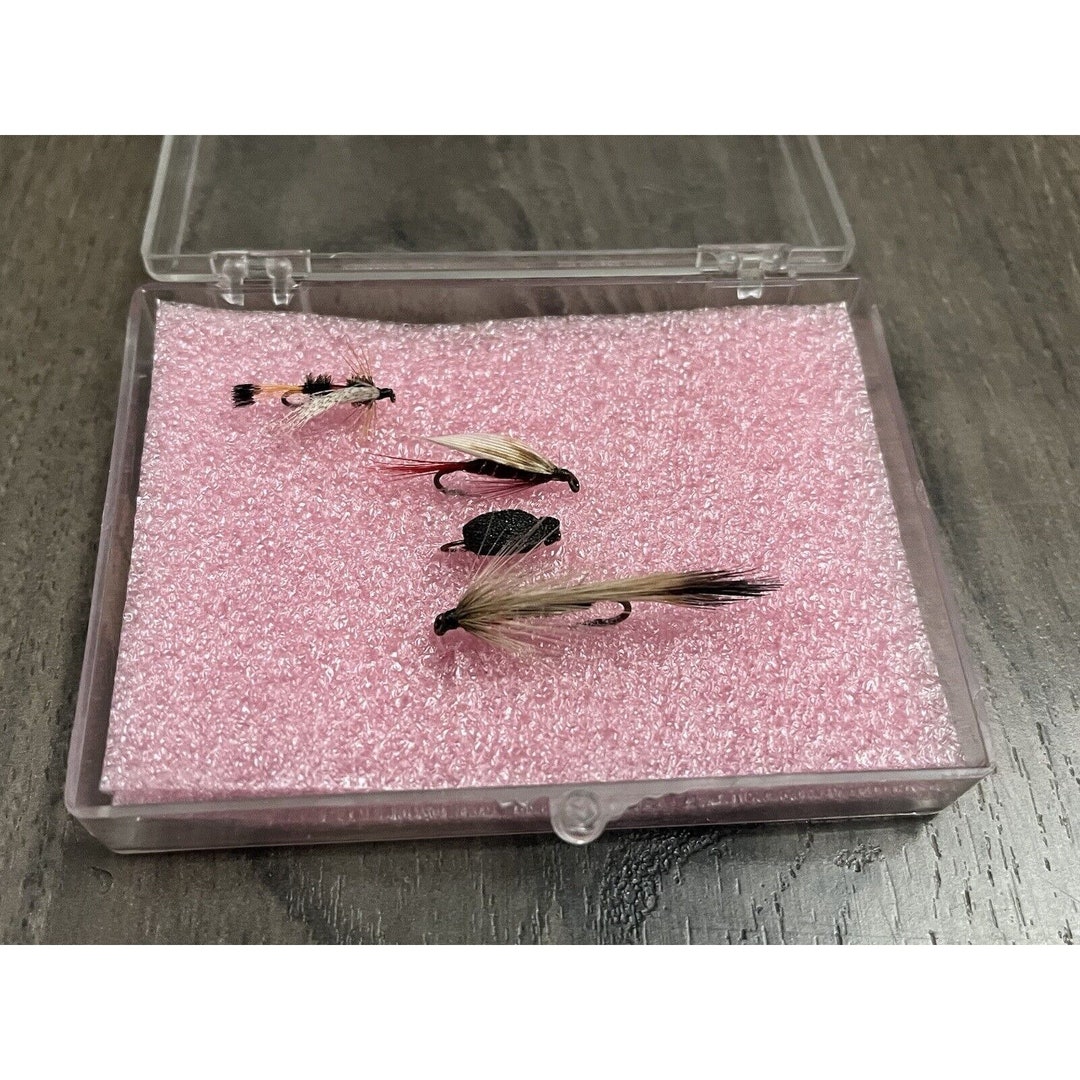 Vintage Fly Fishing Flies Lot Handmade Lot 4 Set - Etsy