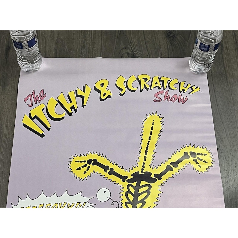 Vintage the Itchey and Scratchey Show Poster 1992 Matt Groening THE ...