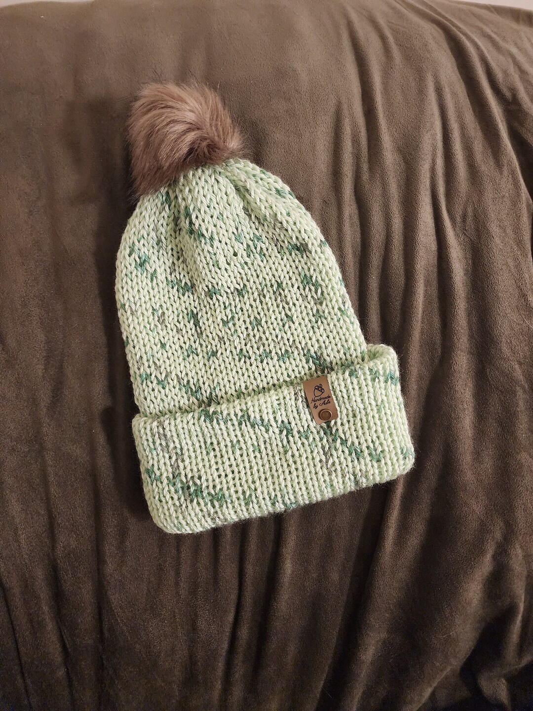 White Sage Beanie | Winter Beanie | Slouchy Beanie | Adult Size ...