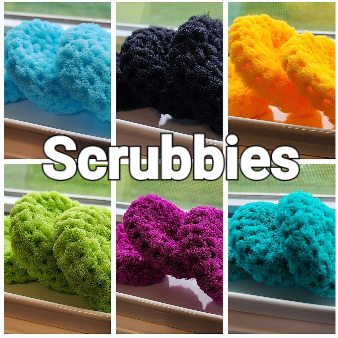 4-IN Handcrafted Scrubbie Nylon Scrubbie Kitchen Essentials Dish ...