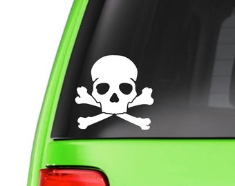 Skull and Crossbones Sticker - Etsy