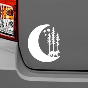 Wolf Moon Sticker Decal Your Choice of Color - Etsy