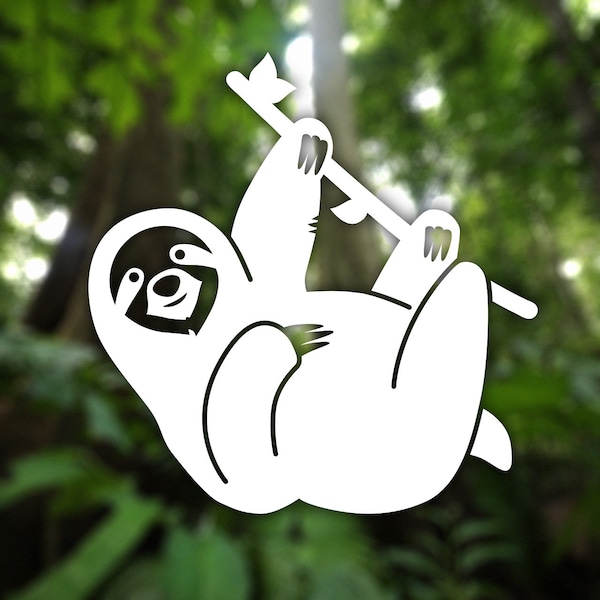 Sloth Sticker - Etsy