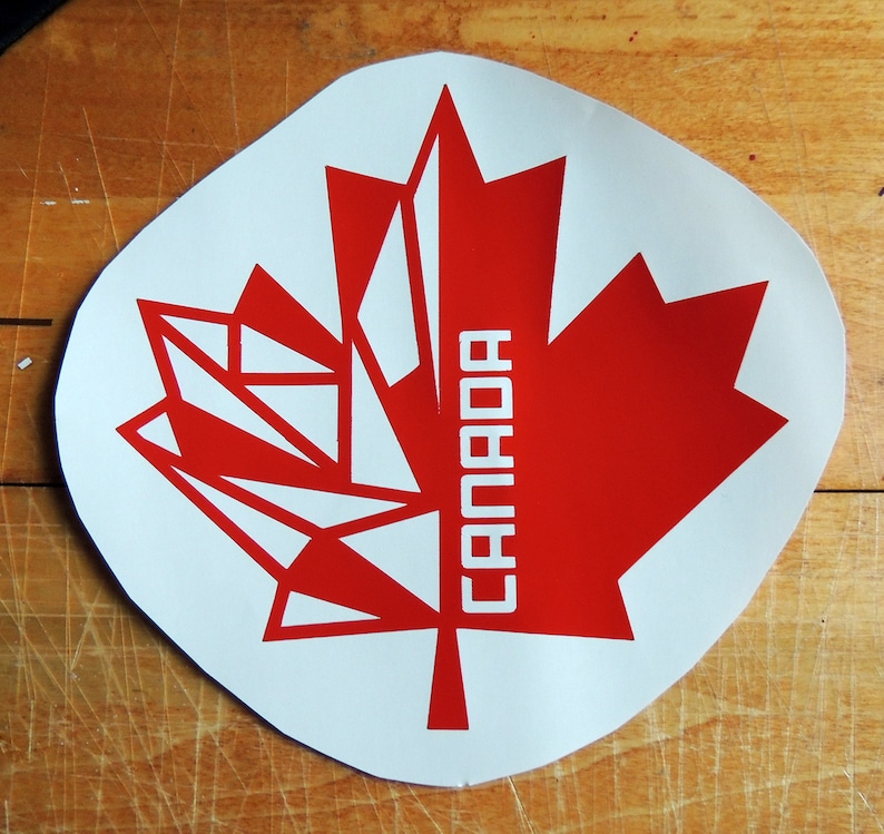 Canada maple leaf sticker decal your choice of color | Etsy