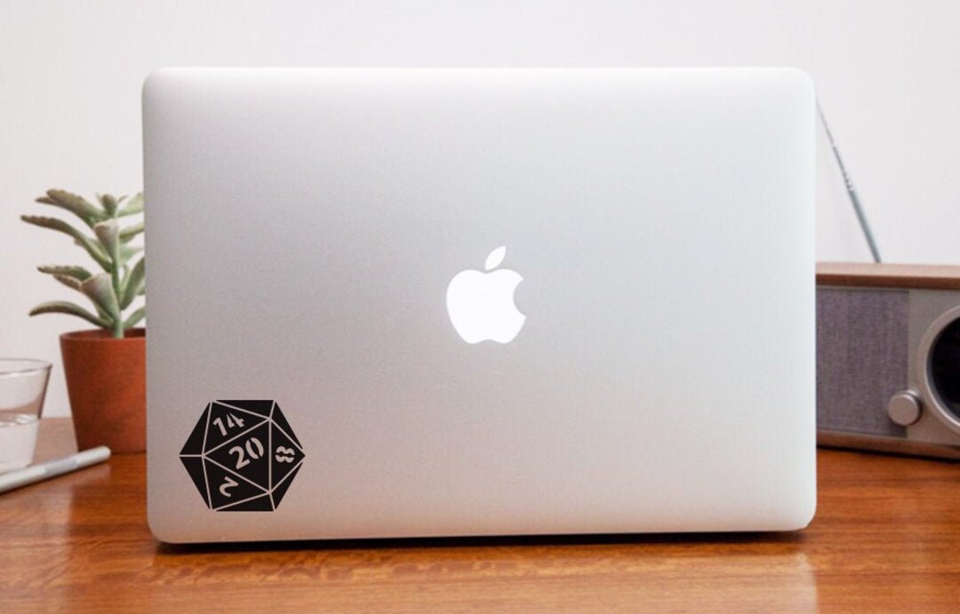 Small D20 Die, Dice Sticker, Decal, Your Choice of Color - Etsy