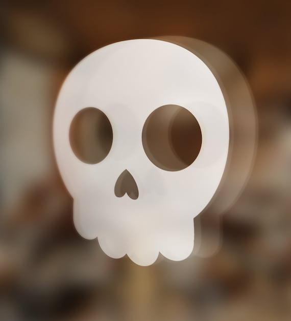 Cute Skull Sticker Decal Your Choice of Color - Etsy