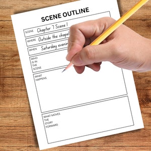 Author's Basic Scene Outline - Etsy