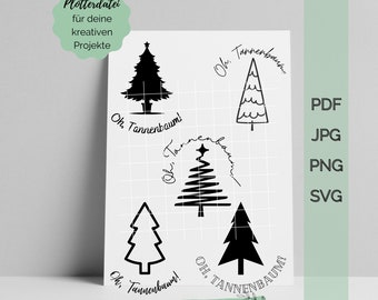 Oh tannenbaum plott svg - Etsy.de