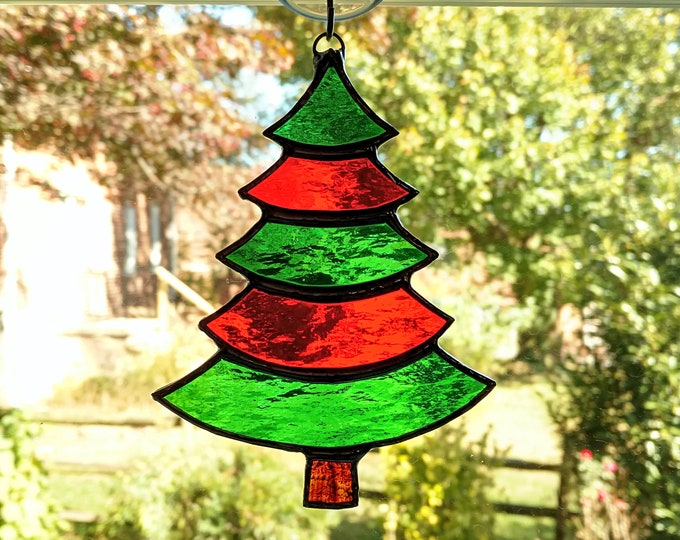 Stained Glass Christmas Tree - Etsy
