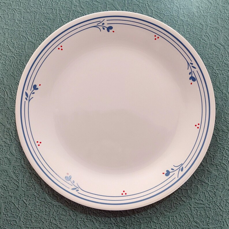 Corelle Country Violets Dinner Plates, Set of Four, 10.25 Inch Corning ...