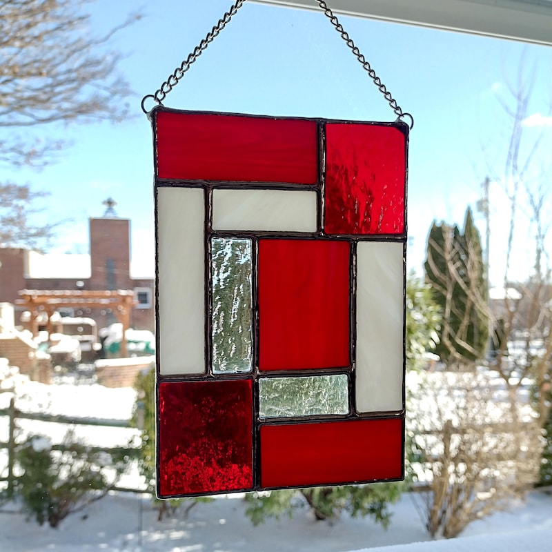 Stained Glass Red - Etsy