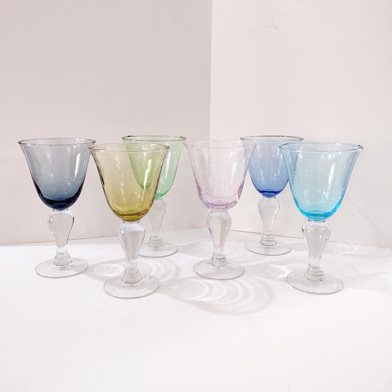 Colored Stemware - Etsy
