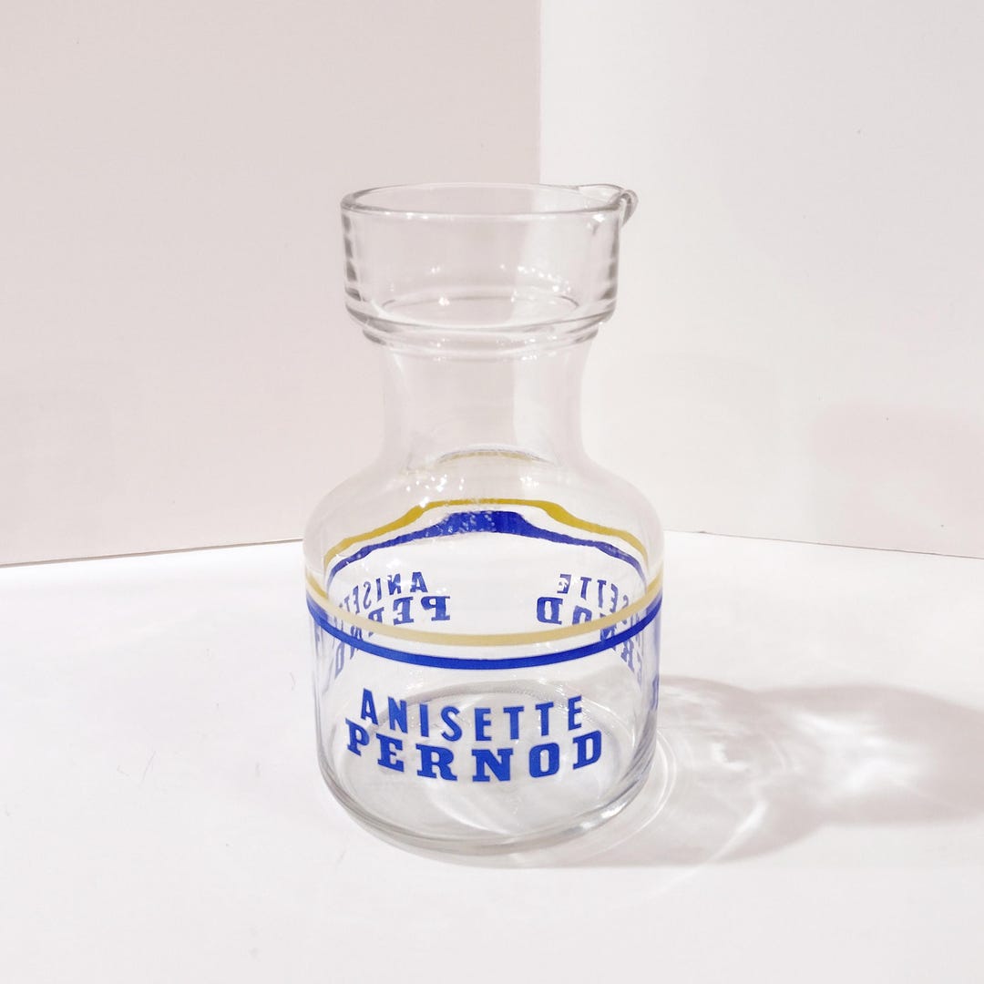 Vintage French Pernod Anisette Water Juice Carafe Bottle - Etsy