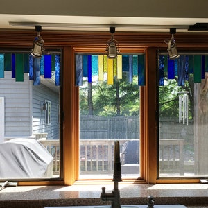 Stained Glass Window Valence, Stained Glass Panel, Custom Window ...