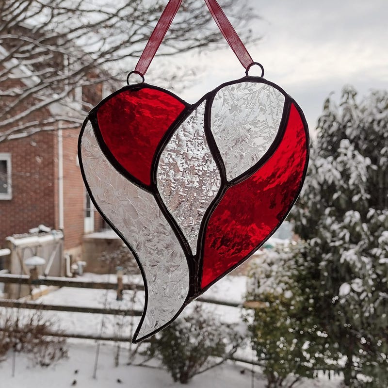 Stained Glass Hearts - Etsy