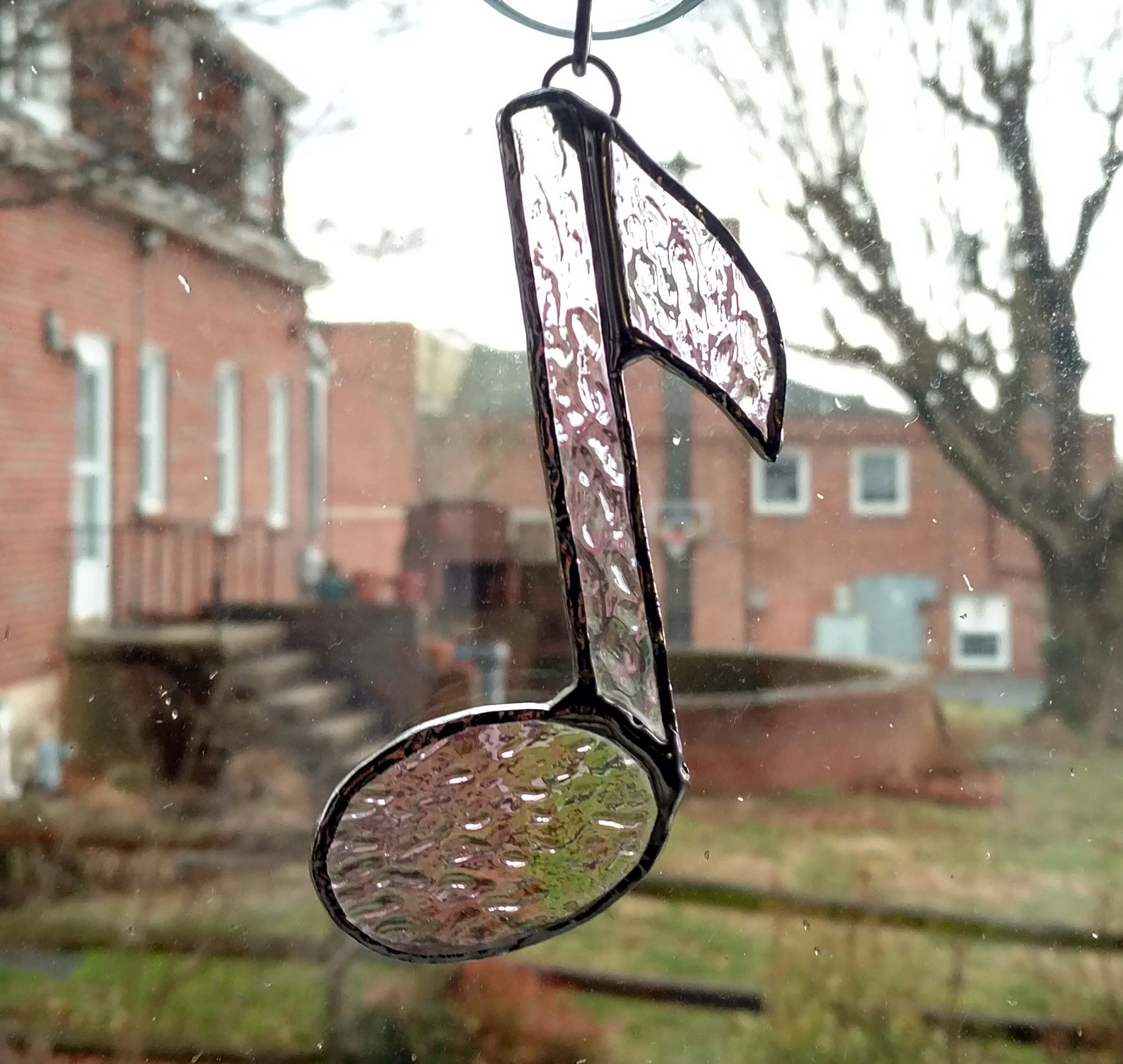 Stained Glass Music Note Suncatcher Custom Colors Music - Etsy