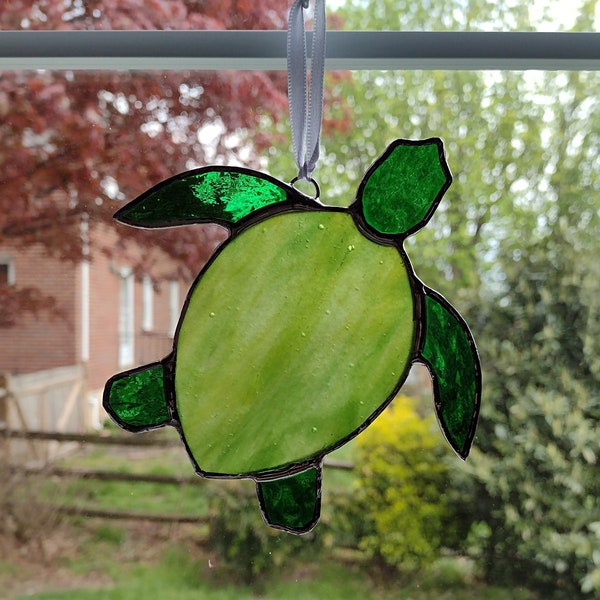Turtle Stained Glass - Etsy