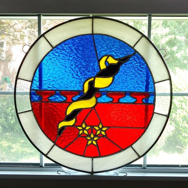 Custom Stained Glass Panel Custom Stained Glass Window Etsy