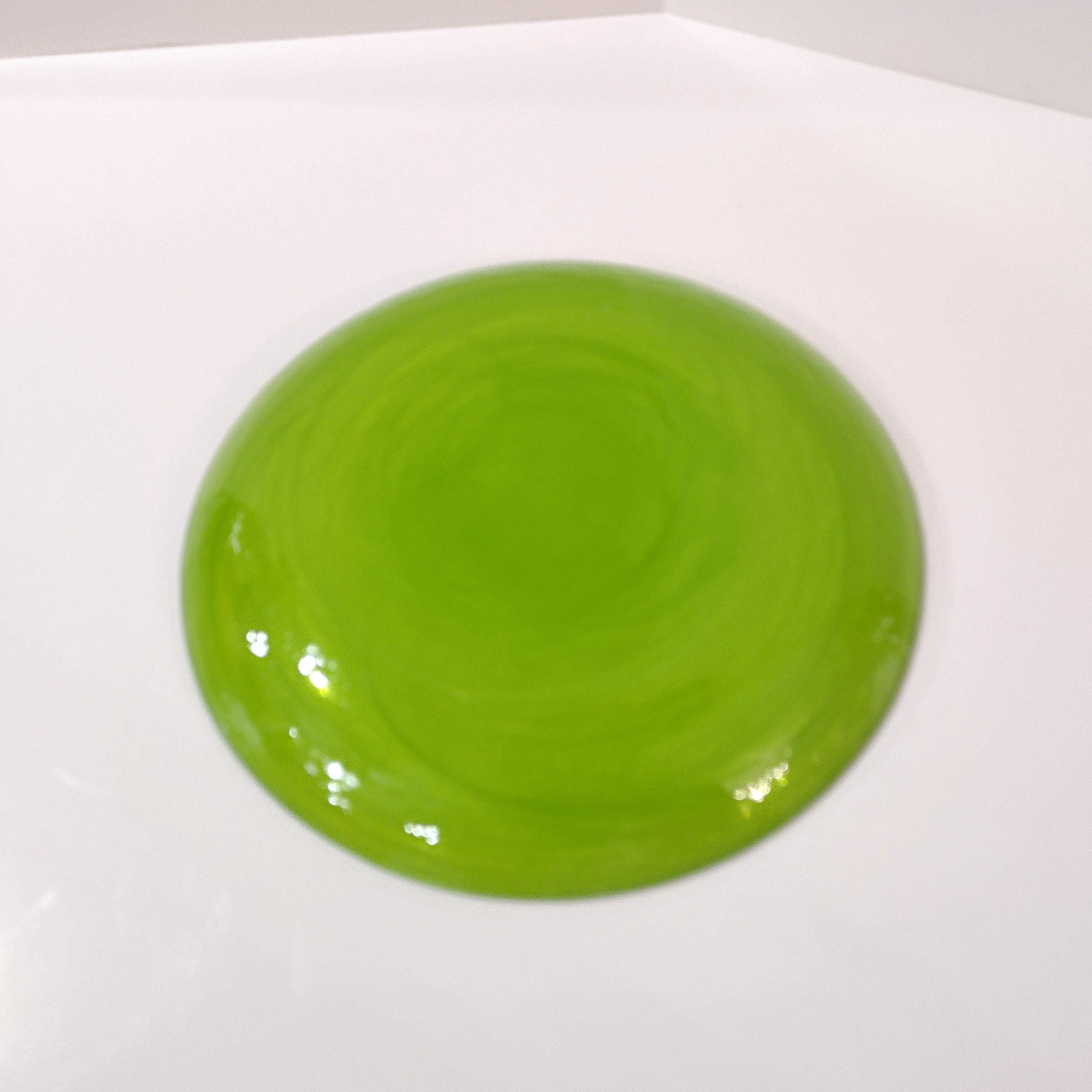 Vintage Turkish Blue and Green Swirl Glass Plates, Set of Two, Blue ...