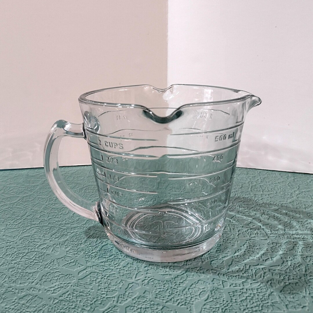 Vintage Anchor Hocking Three Spout Two Cup Glass Measuring Cup, Triple ...