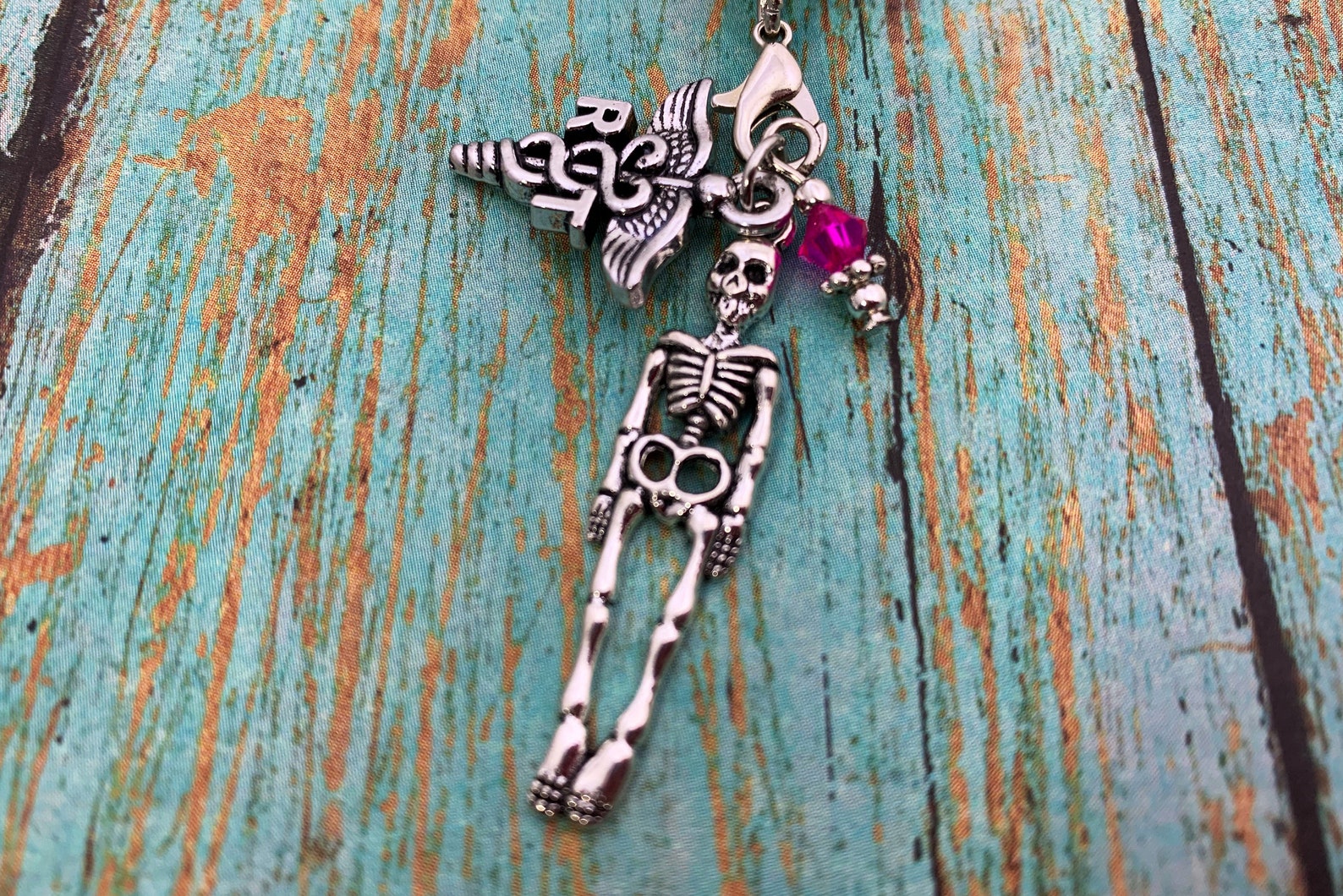 Radiology X-Ray Tech Chiropractor Skeleton & Caduceus Silver | Etsy